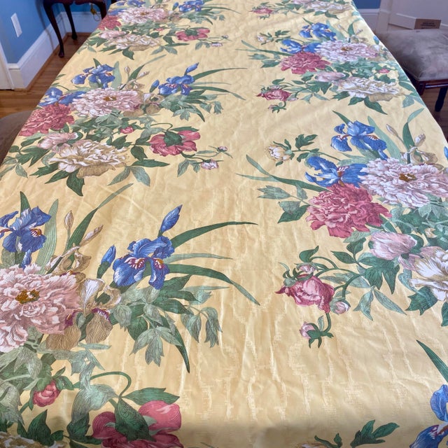 Vintage P Kaufmann Floral Bouquet Embossed Cotton Fabric- 9 Yards ...