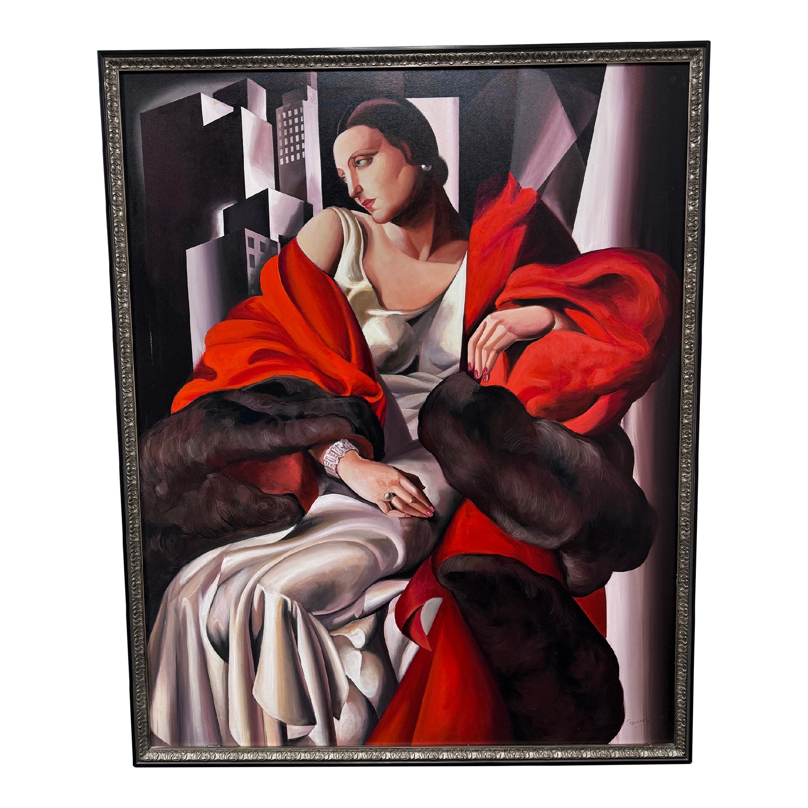 Reproduction Artwork of Madame Bouchard by Artist Sawicka | Chairish
