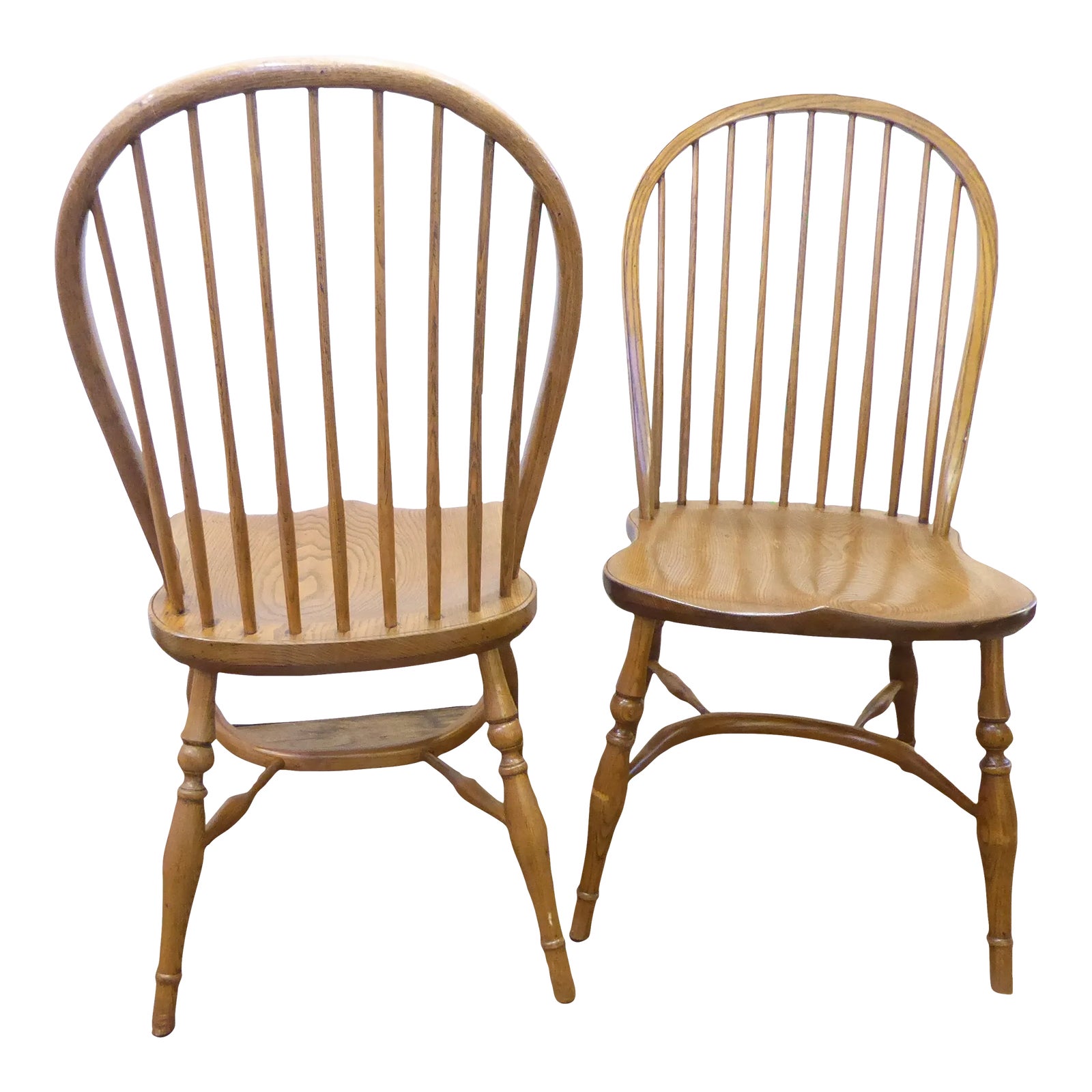 Vintage Windsor Side Chairs - a Pair | Chairish