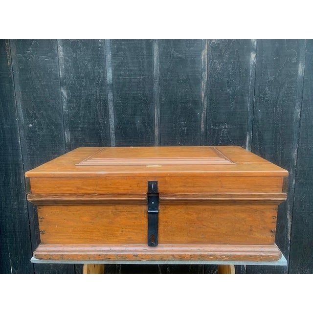 1927 Large Carpenter's Box Signed M. Kroll | Chairish