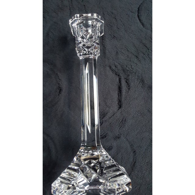 1950s Waterford Crystal Stepped Pillar Candle Stick Pre Lismore | Chairish