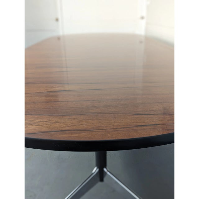 1970s Eames Segmented Base Table in Rosewood | Chairish