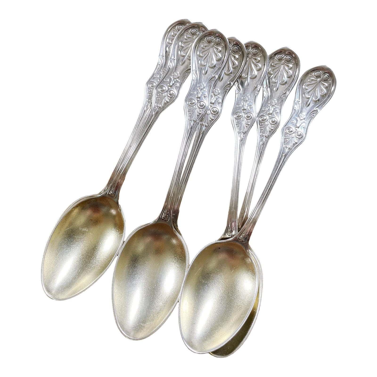 Set of 8 Antique Tiffany & Co Sterling Silver 5 O’clock Tea Spoons ...