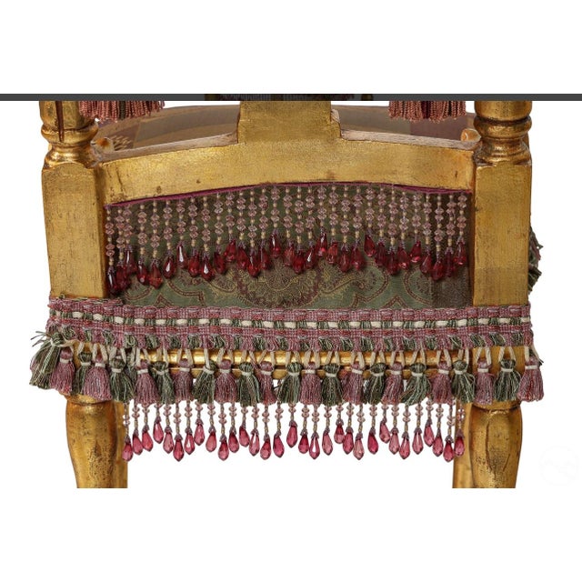 1980s MacKenzie-Childs Style Tigers Side Accent Chair | Chairish