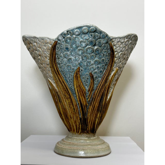 British 20th Century Studio Pottery Flowerhead Conical Vase by Bernard ...