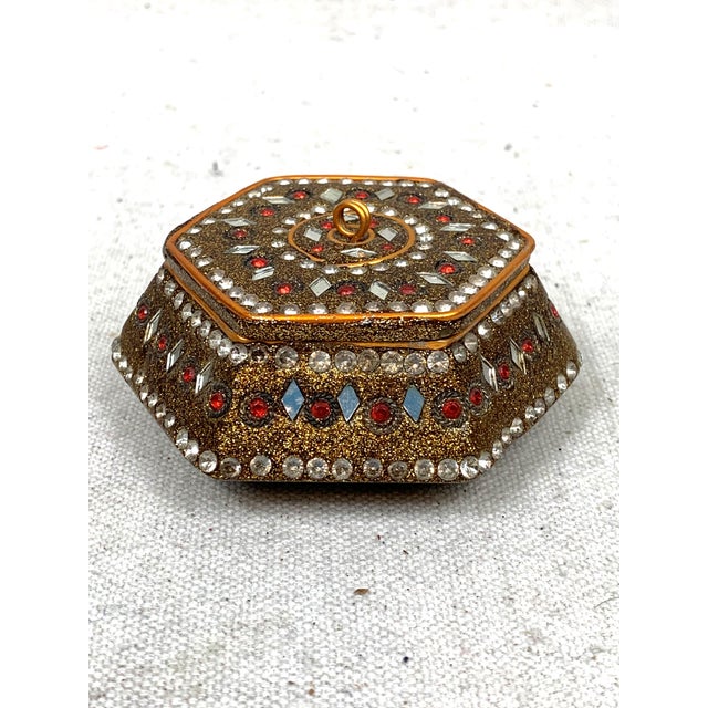 Small Decorative Hexagon Box | Chairish