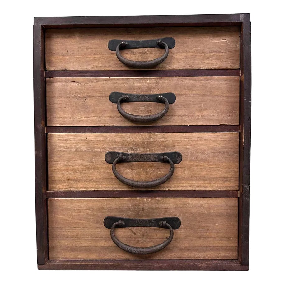 Antique Wooden Archive Drawer Cabinet, 1890s | Chairish