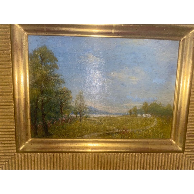 Antique Bruce Crane Landscape Paintings -A Pair | Chairish