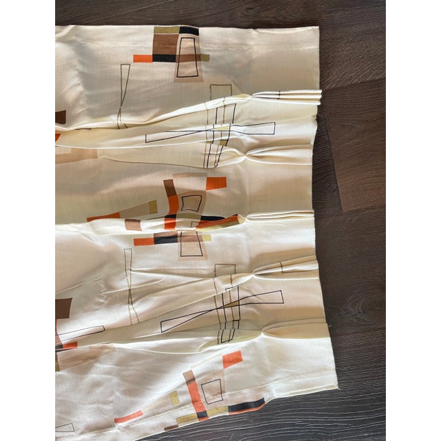 1950s Atomic Mid-Century Modern Drapery Panel | Chairish