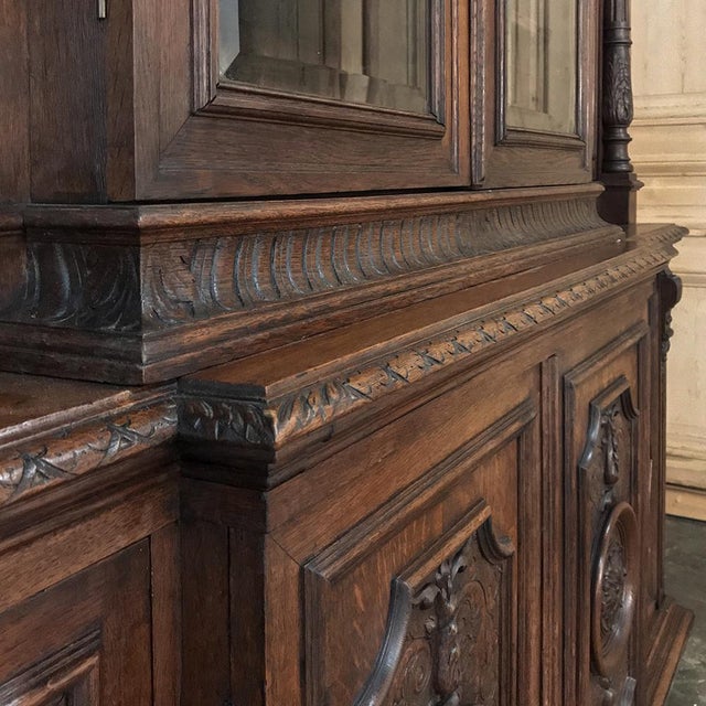 19th Century French Renaissance Grand Bookcase | Chairish