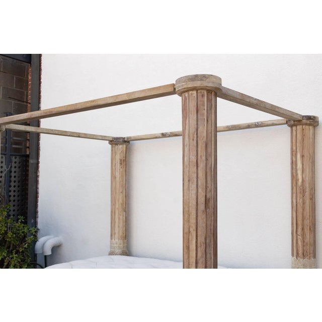 Indian Palace Antique Column Poster Bed | Chairish