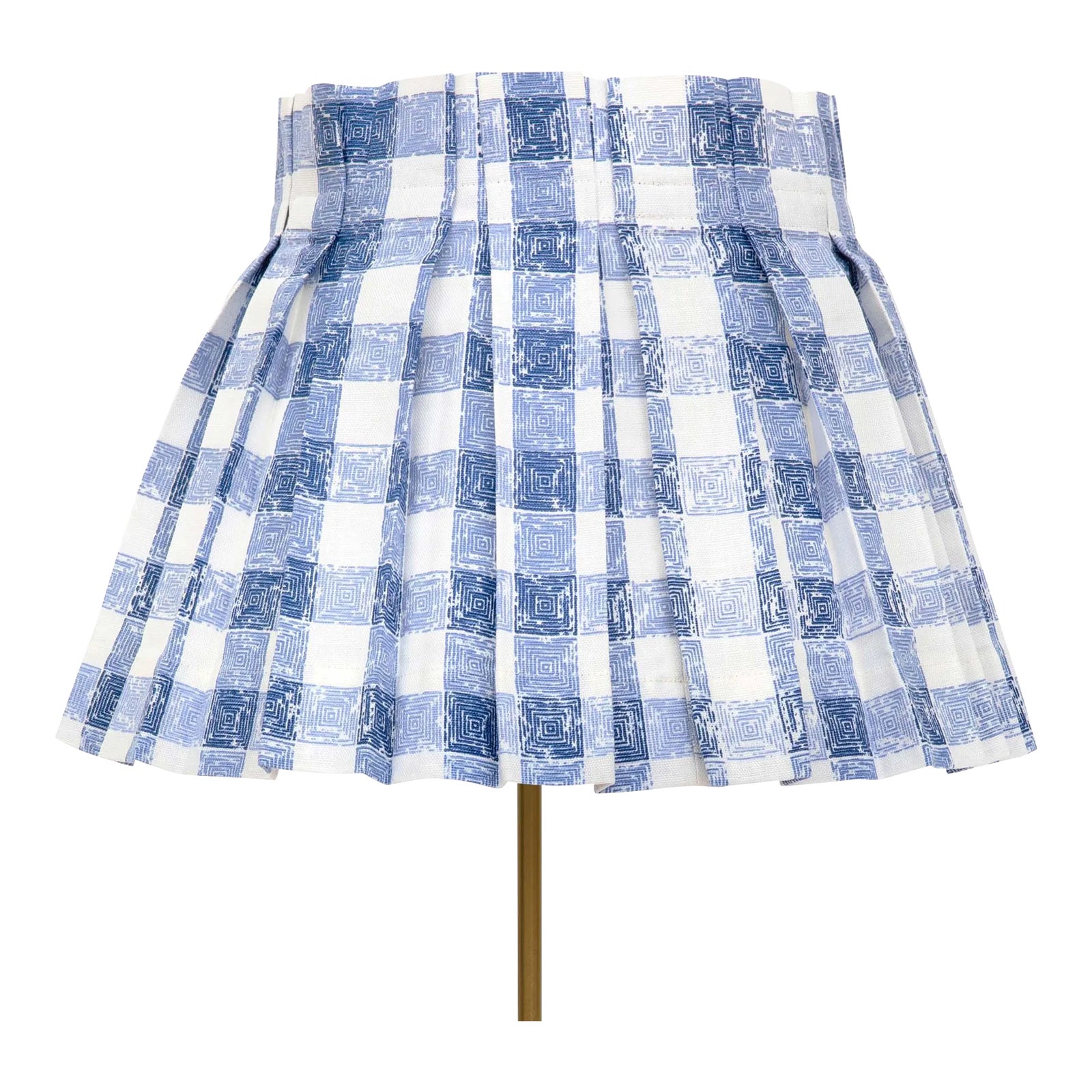 Delft Blue Gingham Lamp Shade Cover by Palm Orleans X Alice Palmer ...