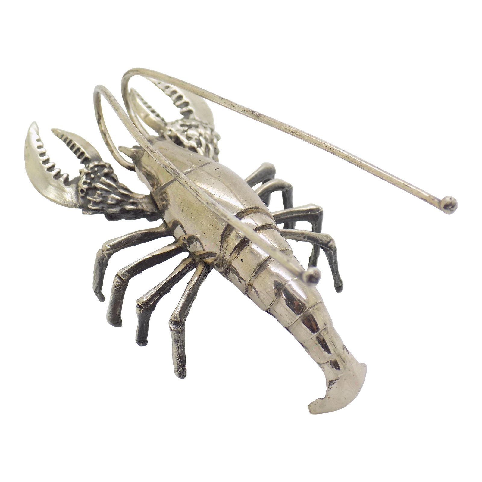 Vintage Italian Handmade Genuine Silver Lobster Large Solid Figurine ...