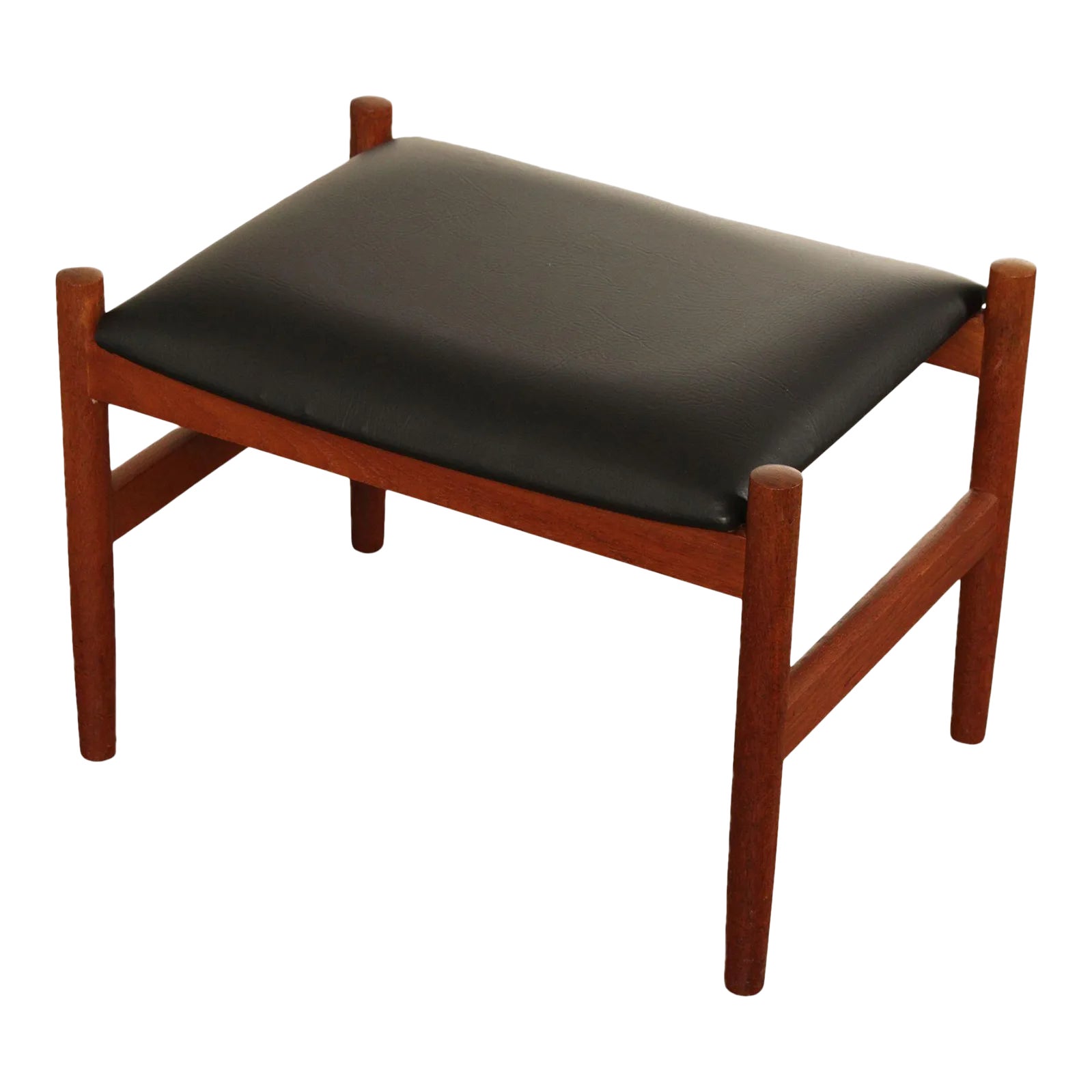 Spottrup Danish Modern Teak Stool | Chairish