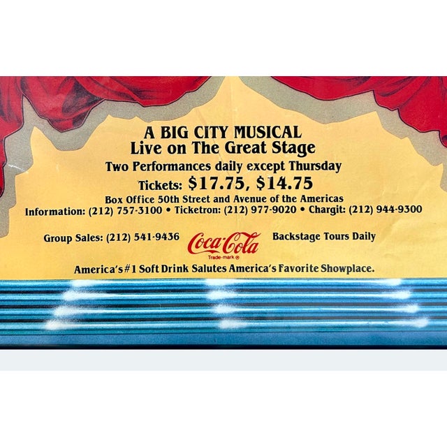 Final Markdown! 1982 Radio City Music Hall Encore 50 Golden Years of Shows Toppers Poster | Chairish