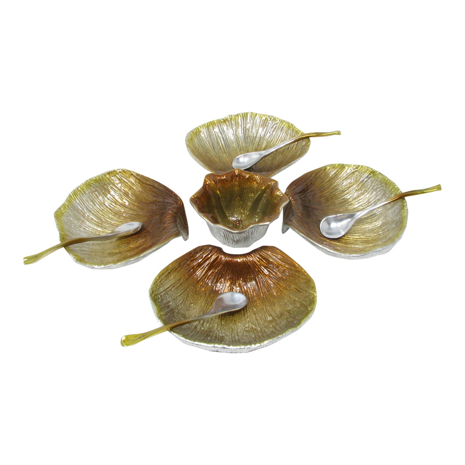 Michael Aram Bush Poppy Condiment / Snack Serving Dish Set - 9 Pieces ...