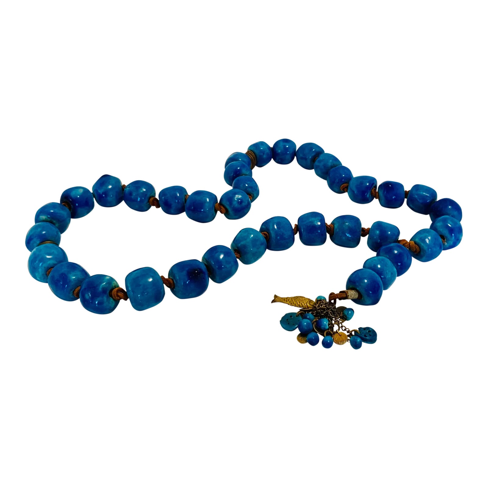 Vintage 1990s Extra-Large Decorative Middle Eastern Beads | Chairish