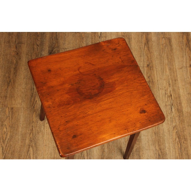 Antique Federal Softwood Single Drawer Splayed Leg Work Table ...