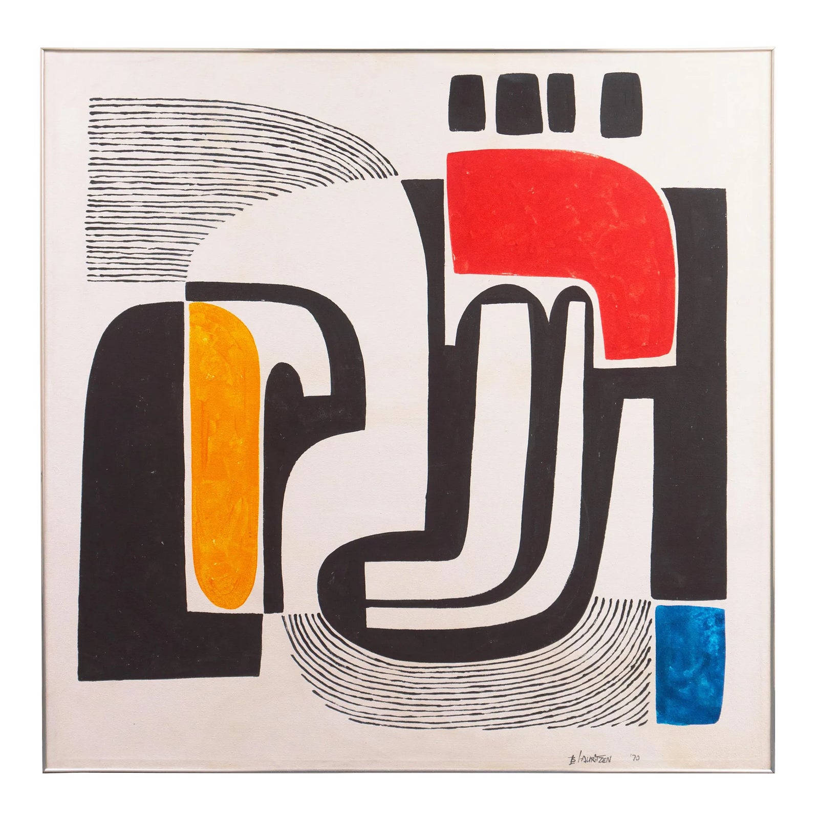 'Large Abstract' by Bruce Lauritzen, 1970, California, Bay Area ...