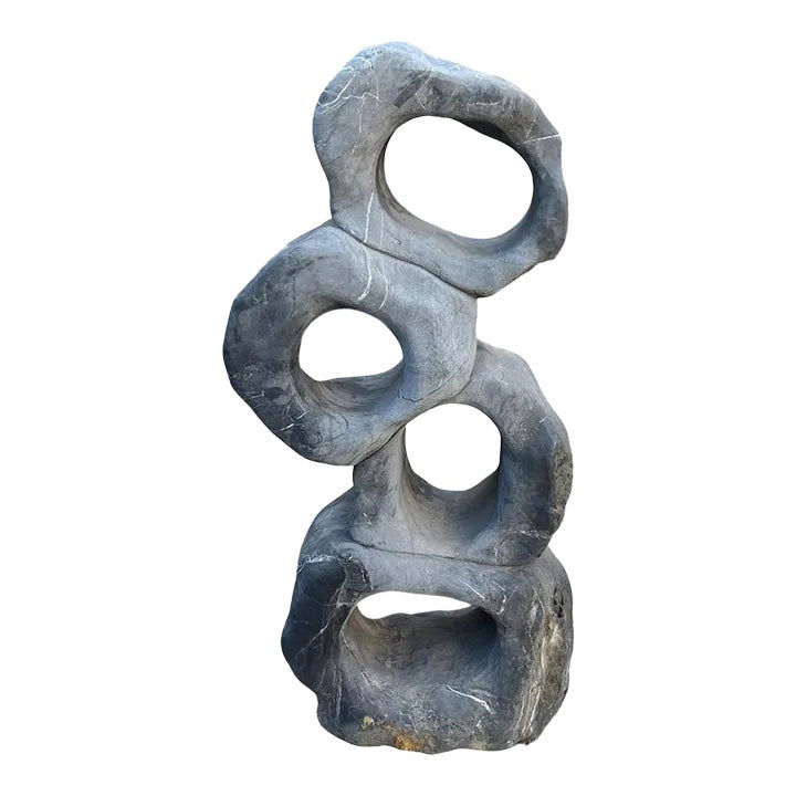 Spanish Abstract Stone Sculpture | Chairish