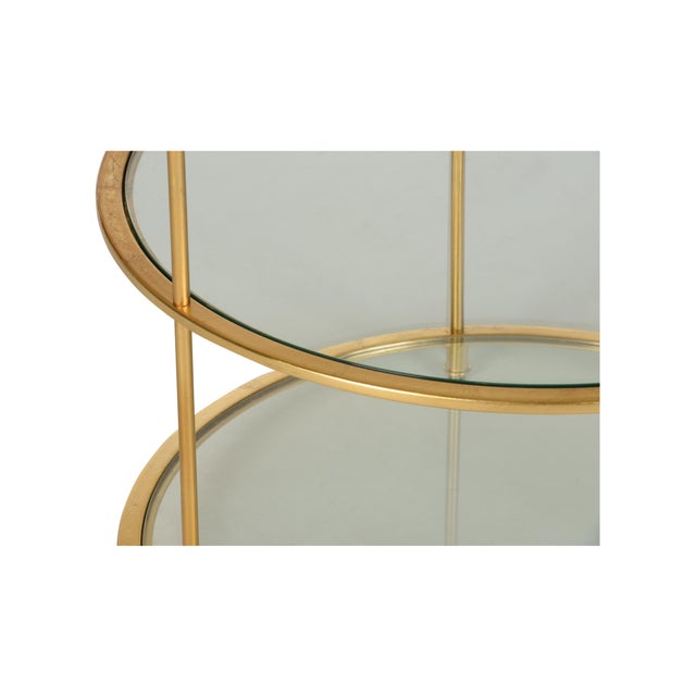 Regal Side Table - Gold Leaf | Chairish