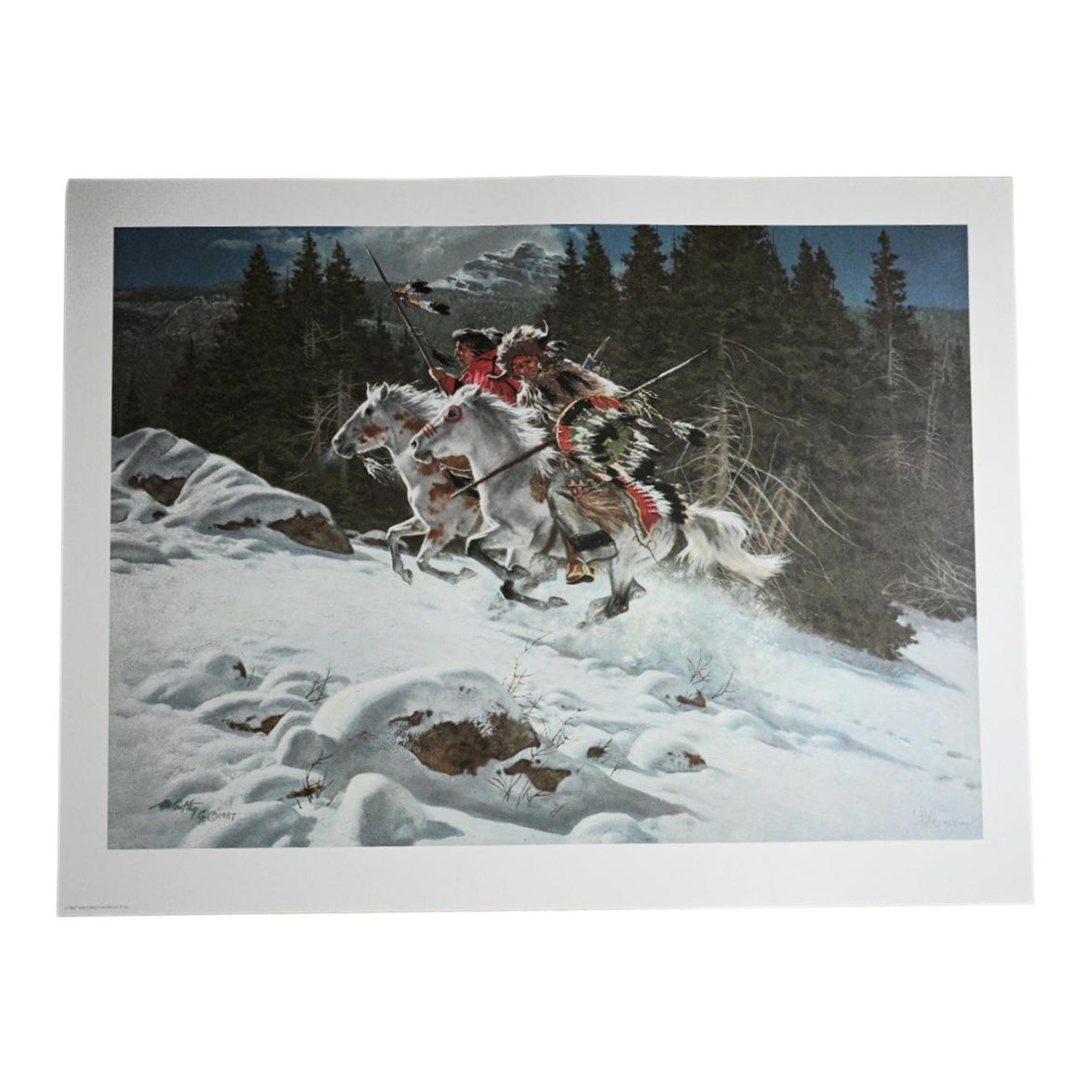 1980s Frank C. McCarthy "In the Land of the Winter Hawk" Signed Limited ...