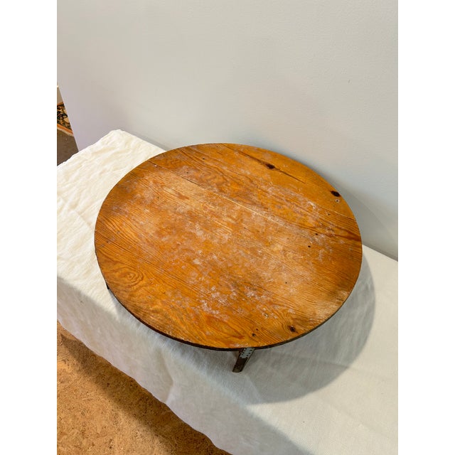 Vintage Footed Wine Tasting Table Topper | Chairish