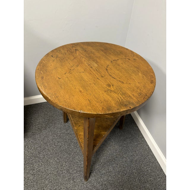 Antique English Cricket Table | Chairish