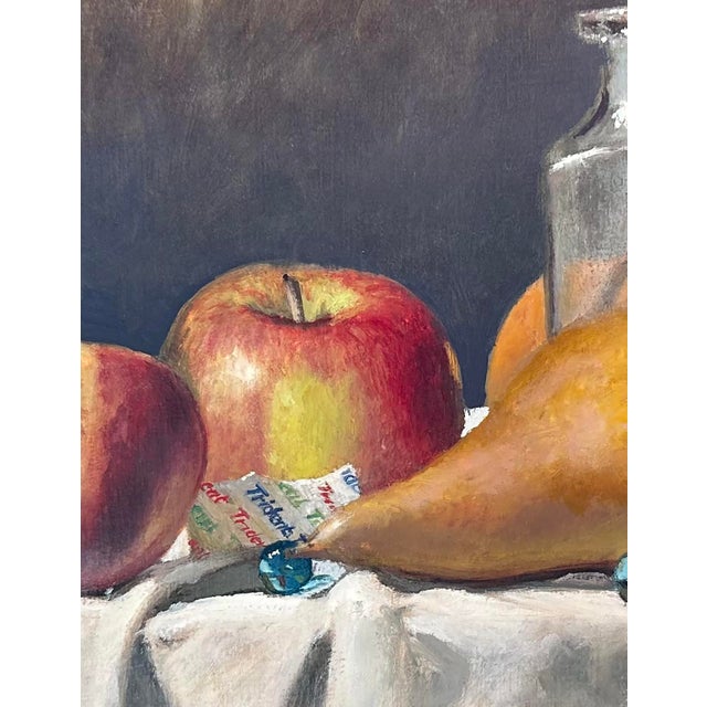 Eric Forstmann, Fruit and Trident Still Life Oil Painting | Chairish