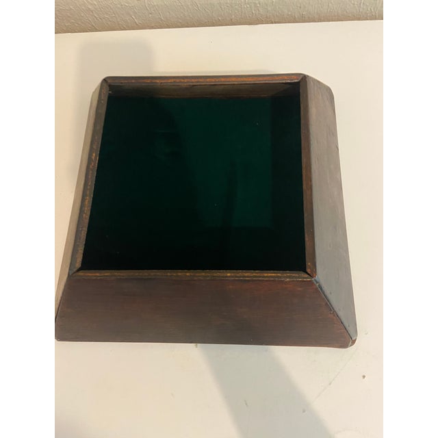 1950’s Wooden Pyramid Three Tiered Box With Velvet-Lined Drawers ...