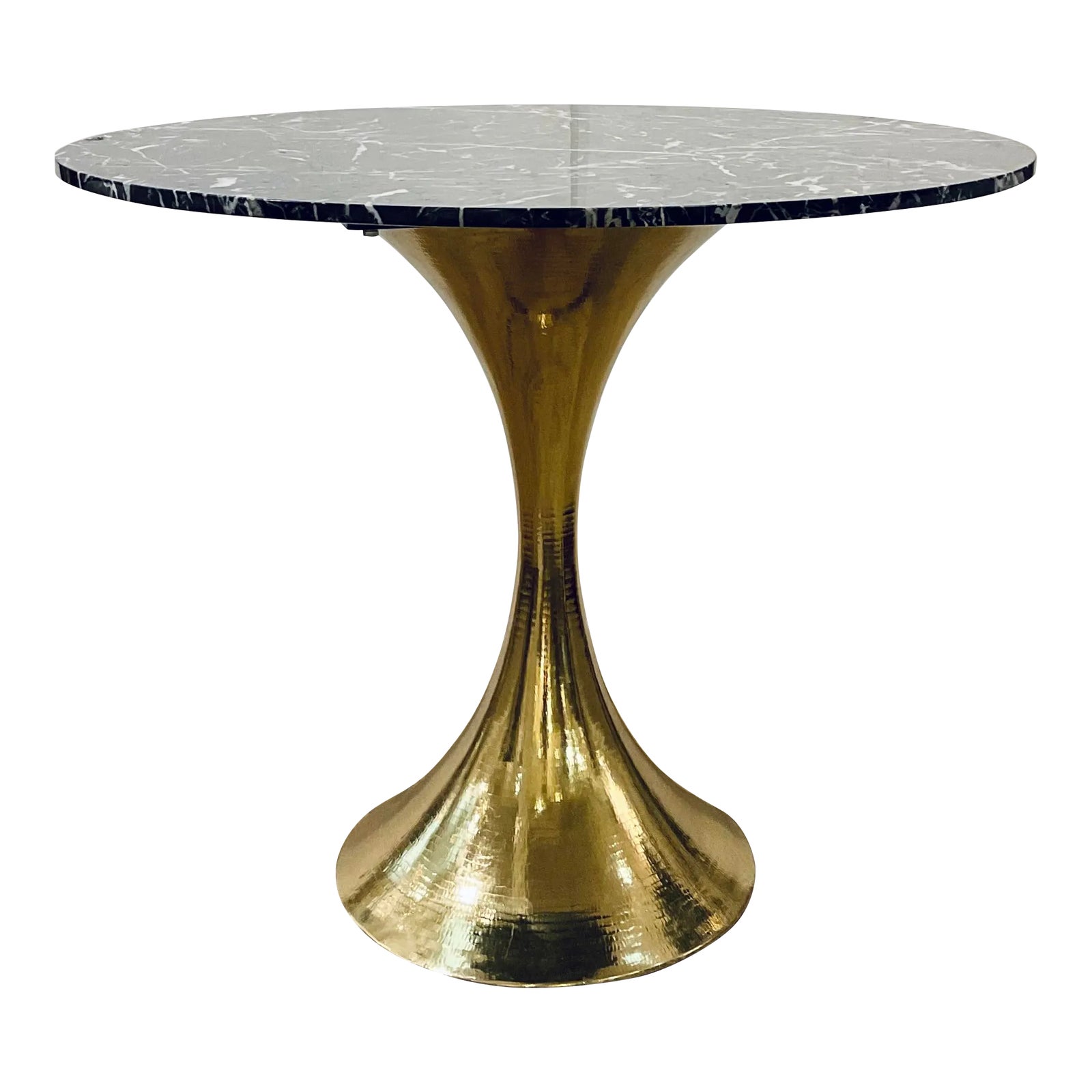 Villa and Home Modern Black Marble Stockholm Dining Table/Center Table ...