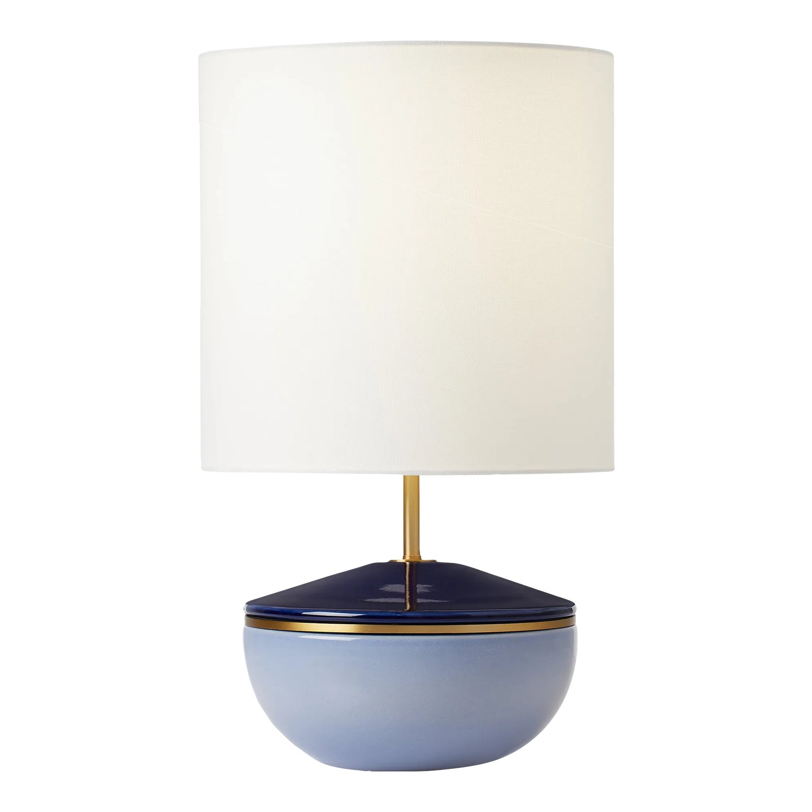 Kate Spade New York by Visual Comfort Studio Cade Medium Table Lamp in Polar Blue | Chairish