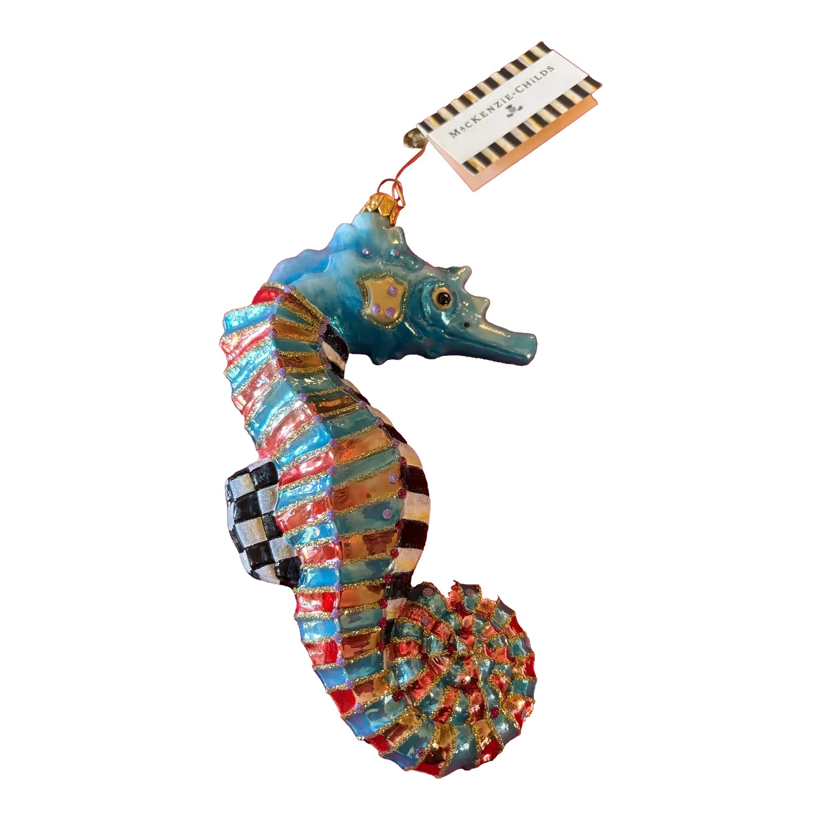 Mackenzie-Childs Prototype Glass Handblown Seahorse Christmas Tree ...