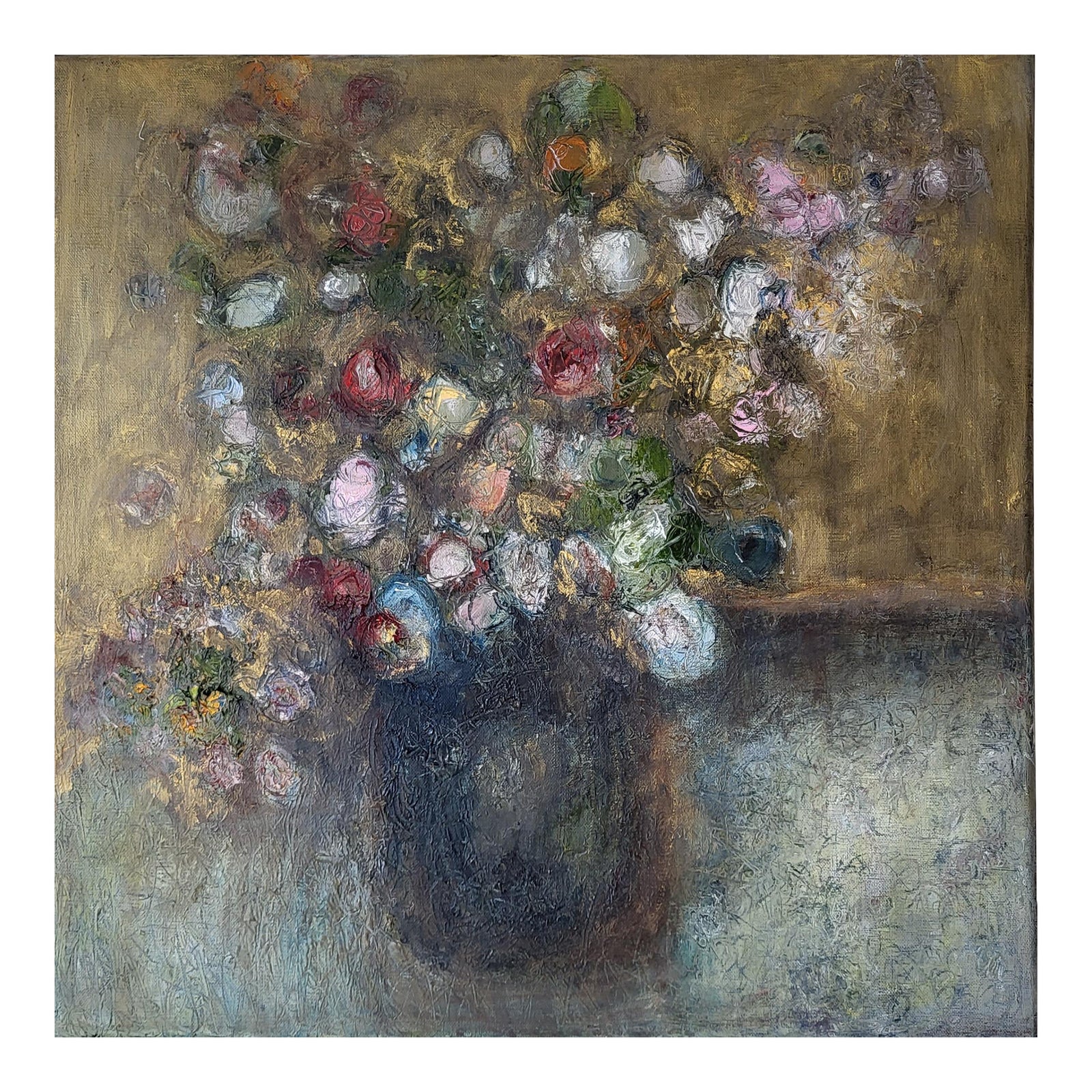 "Fille Compliqee" Contempoary Impressionistic Abstract Oil Painting by ...