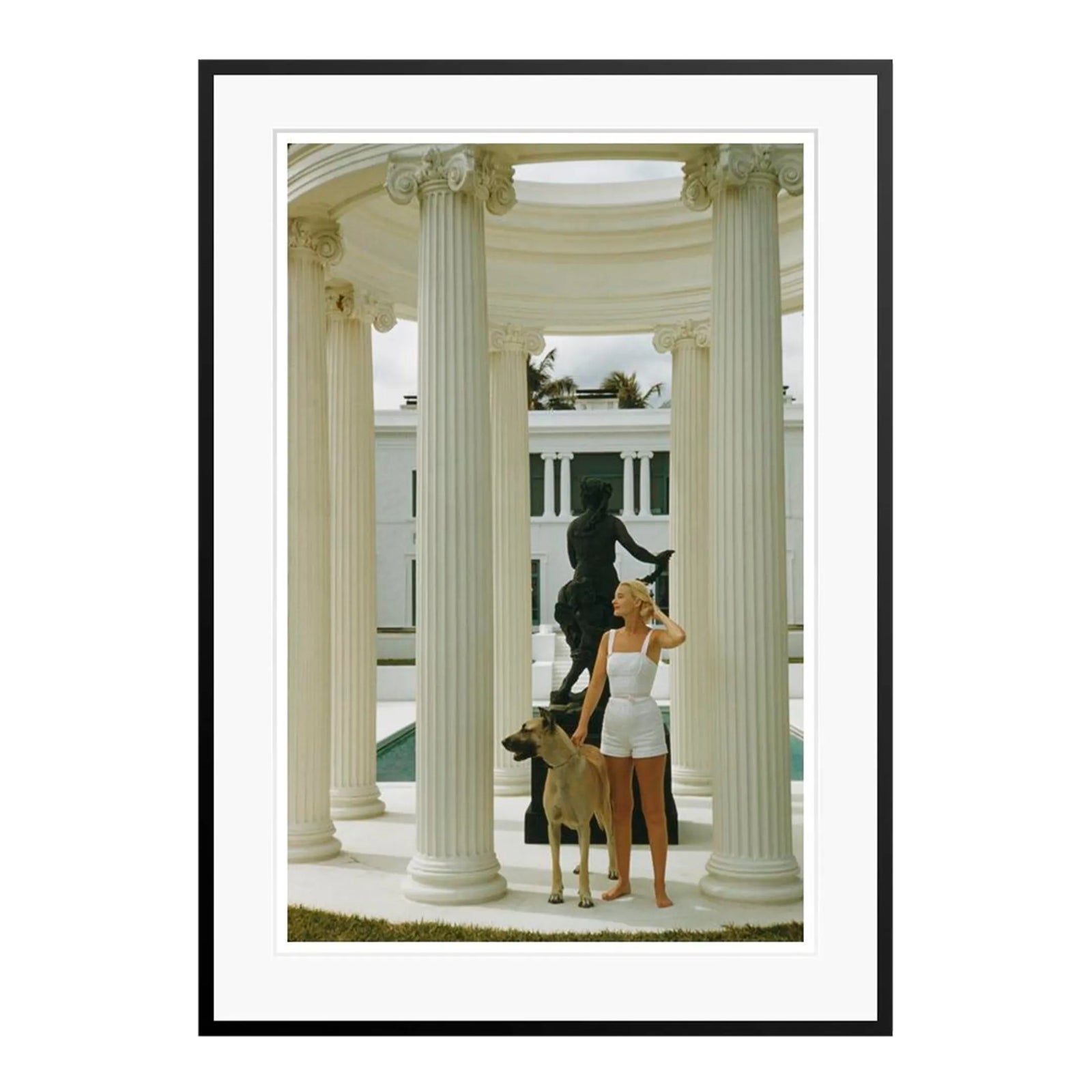 Contemporary C. Z. Guest 1955 by Slim Aarons Black Framed C-Print ...