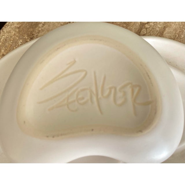 Peter Saenger Ceramics Modernist White Sugar / Creamer Nesting Set ...