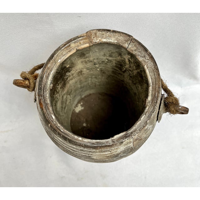 Vintage Handcrafted Turned Wood Butter Bucket/Vase | Chairish