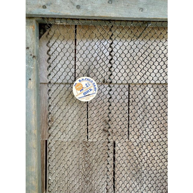 Antique Wood Framed Wire Crib Screen/Springs | Chairish