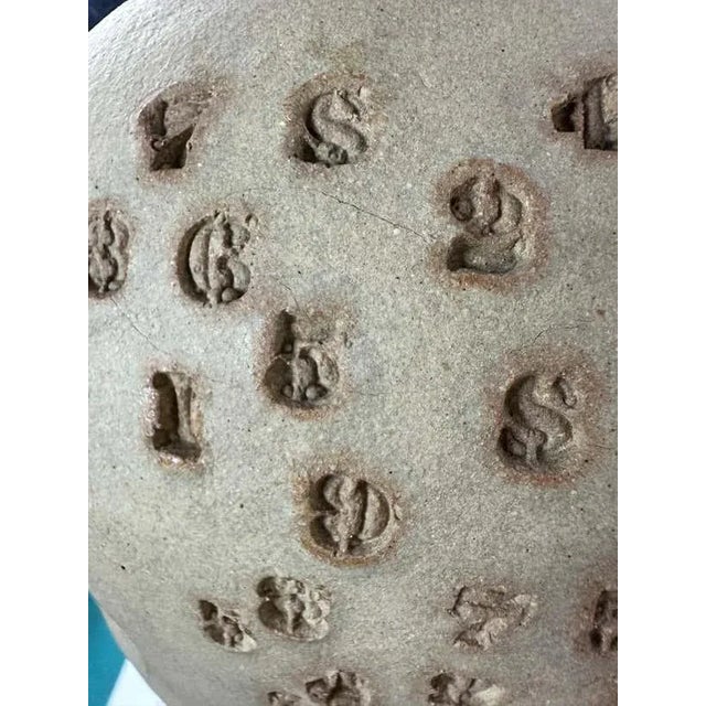 Split-Head With Numbers by David Gil for Bennington Potters | Chairish