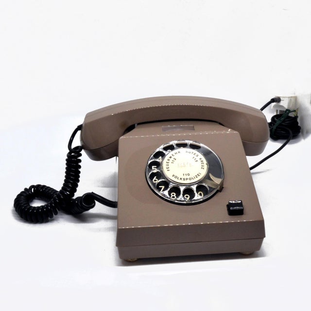 Landline Telephone Veb Variant Type 501-00322, Germany 1982 | Chairish