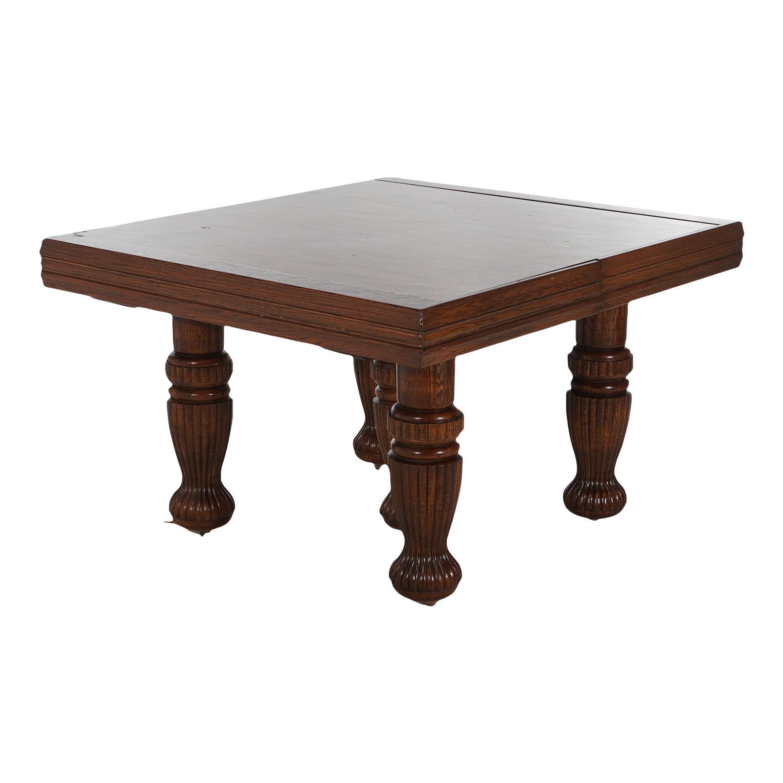 antique square extendable dining table