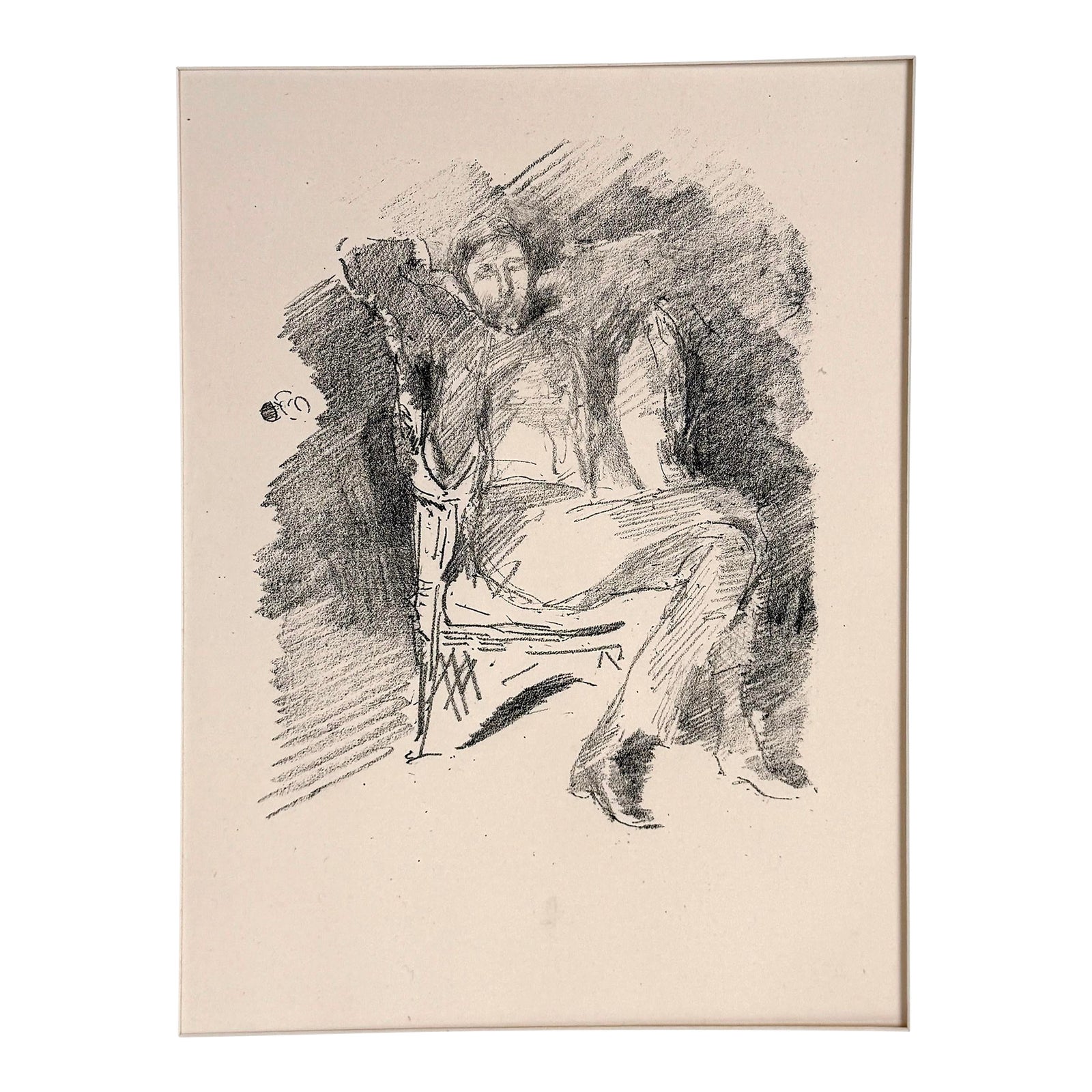 James Abbott McNeill Whistler: Firelight: Joseph Pennell, No.1 | Chairish