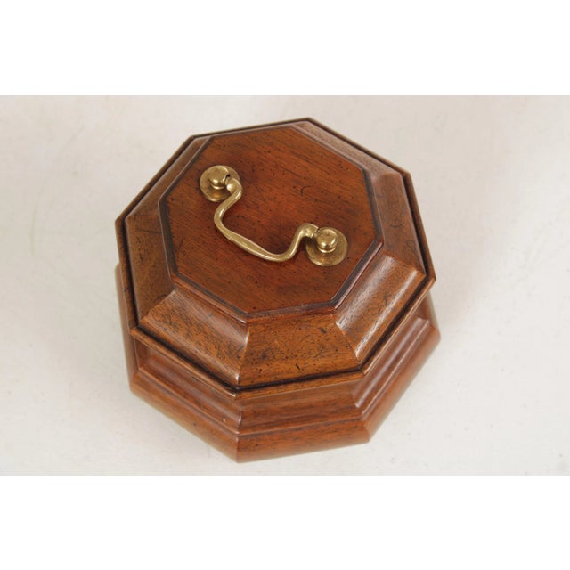 Colonial Williamsburg Style Vintage Mahogany Tea Caddy | Chairish