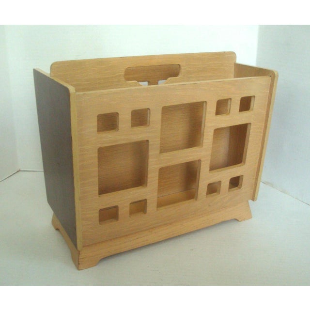 Mid-Century Modern Magazine Rack Atomic Age | Chairish