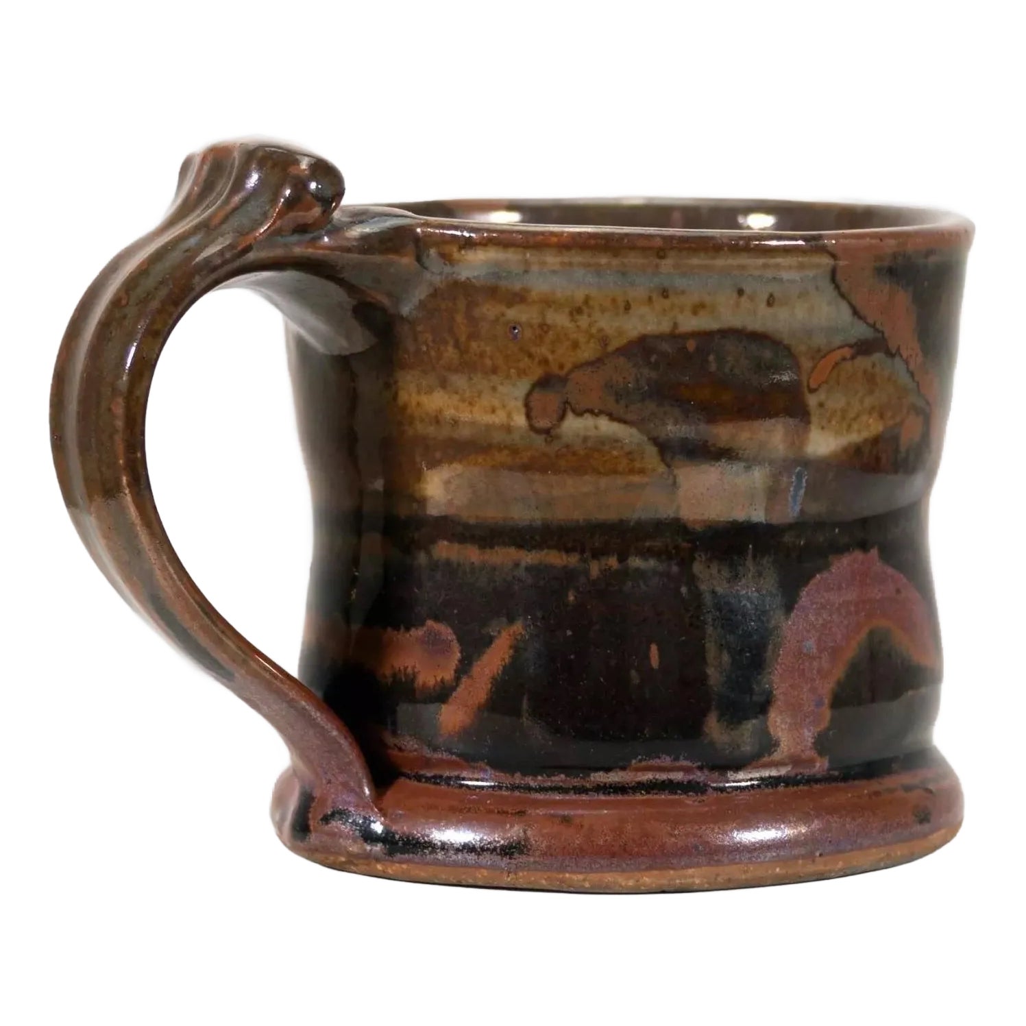John Glick Ceramic Stoneware Mug II Stamped Plum Tree Pottery | Chairish