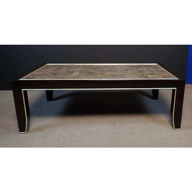 Mica and Lacquered Coffee Table | Chairish