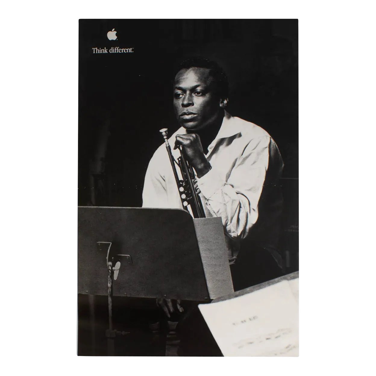 Apple “Think Different” 1998 Miles Davis Poster | Chairish