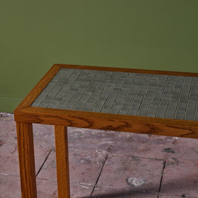 Gordon & Jane Martz Mosaic Tile Console Table | Chairish