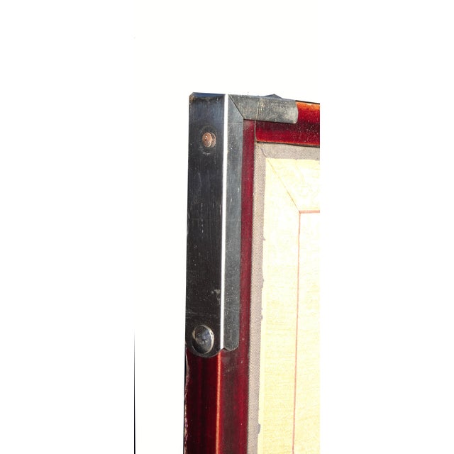 Antique Asian Eight Panel Embroidered Silk Screen Room Divider ...