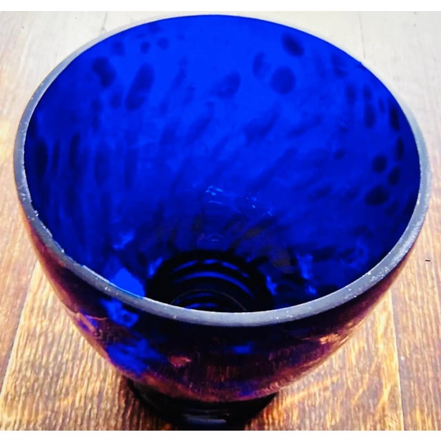 Mid-Twentieth Century Murano Art Glass Covered Compote With Inlaid Gold ...